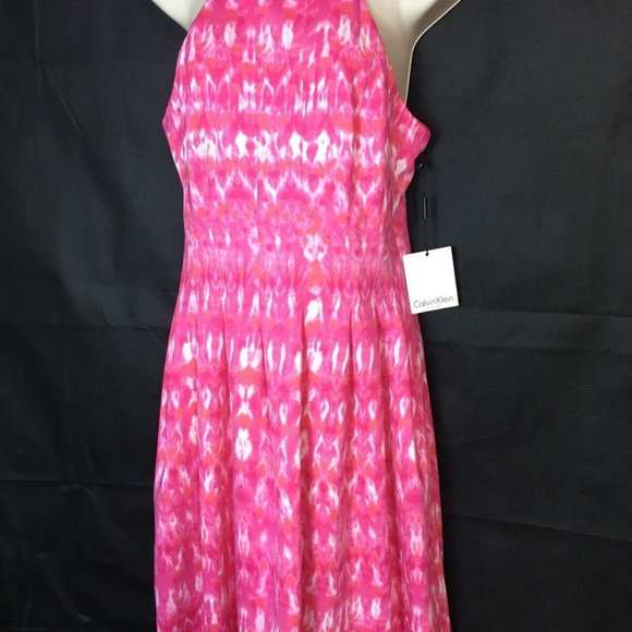 Calvin Klein | Dresses | New Calvin Klein Hot Pink Strappy Dress | Poshmark